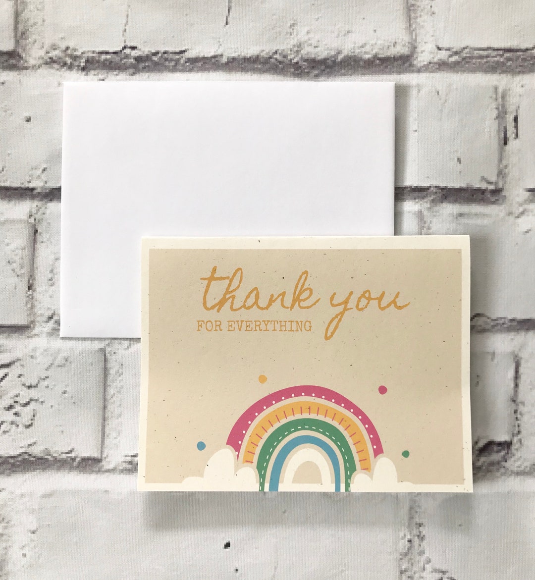 Thank You Card - Etsy