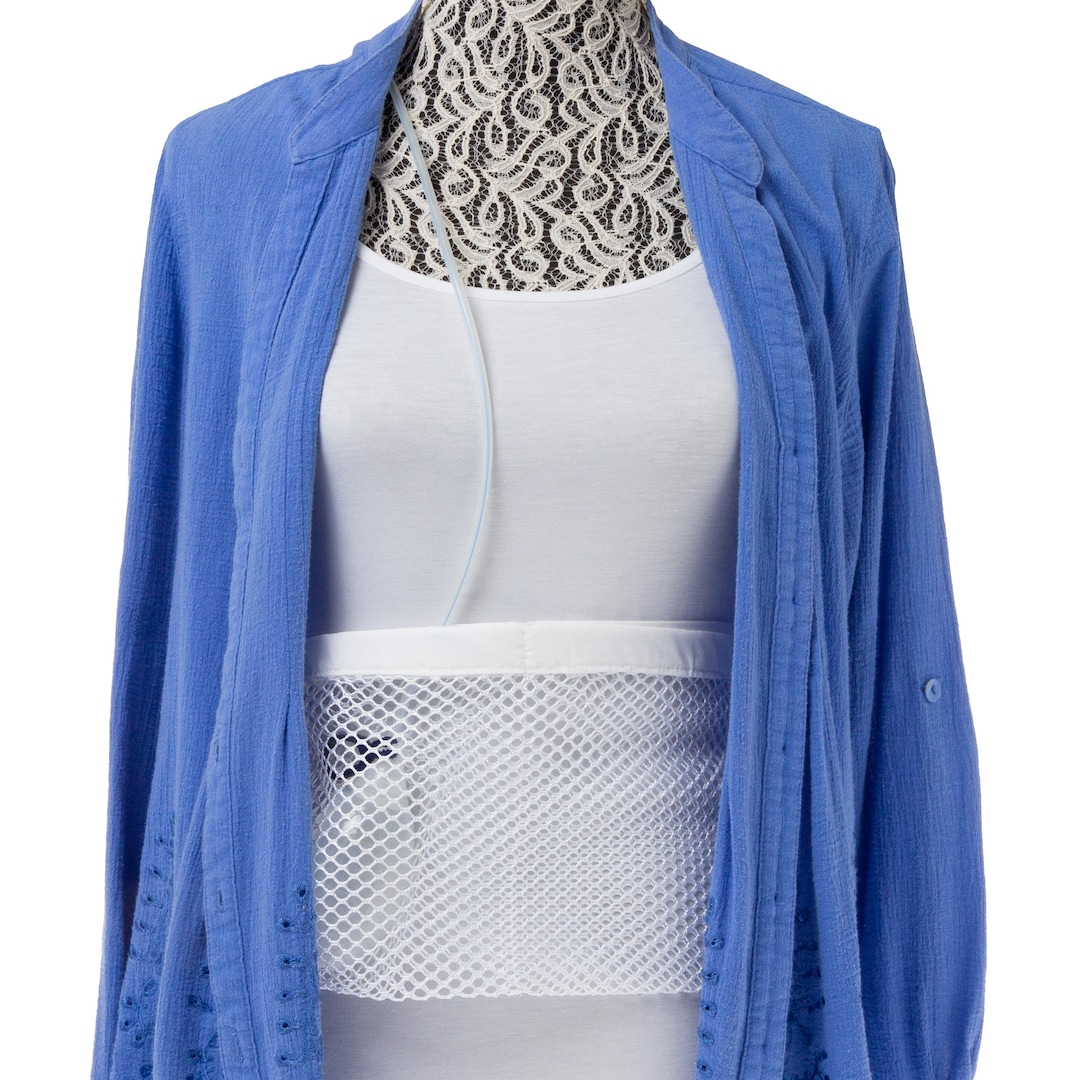 Shower Mesh in Bright White Surgical-drain Holder, Breast Surgery ...