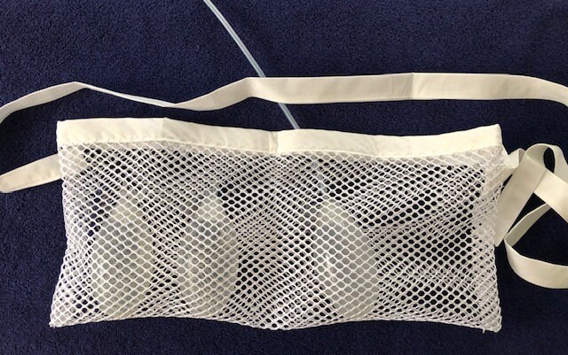Shower Mesh in Bright White Surgical-drain Holder, DMX, Breast Surgery ...
