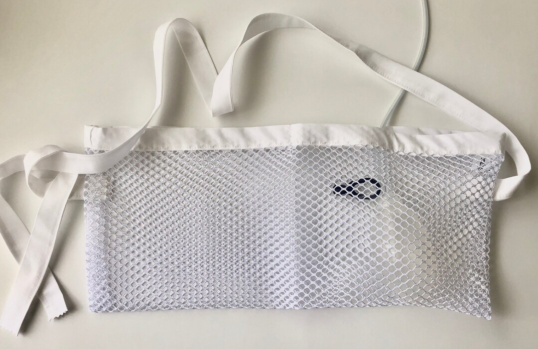 Shower Mesh in Bright White Surgical-drain Holder, DMX, Breast Surgery ...