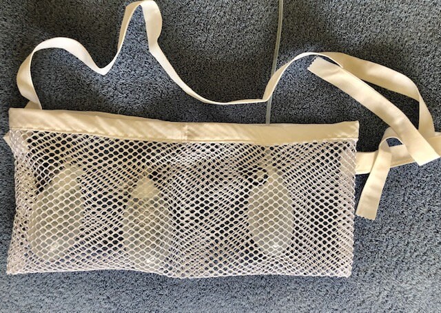 Shower Mesh in Bright White Surgical-drain Holder, DMX, Breast Surgery ...