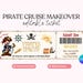 Pirate Cruise Ticket, Editable and Printable Ticket, Pirate Makeover ...