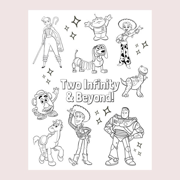 Two Infinity and Beyond Coloring - Etsy