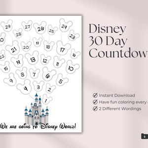 Disney world countdown - Etsy
