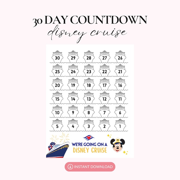 Cruise Countdown - Etsy