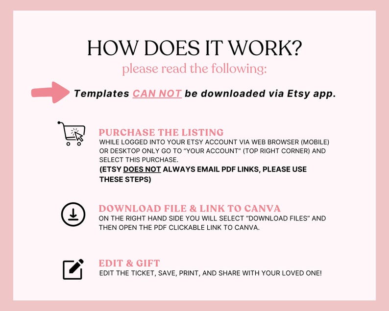 Editable Princess Surprise Ticket: Bibbidi Bobbidi Boutique (digital ...