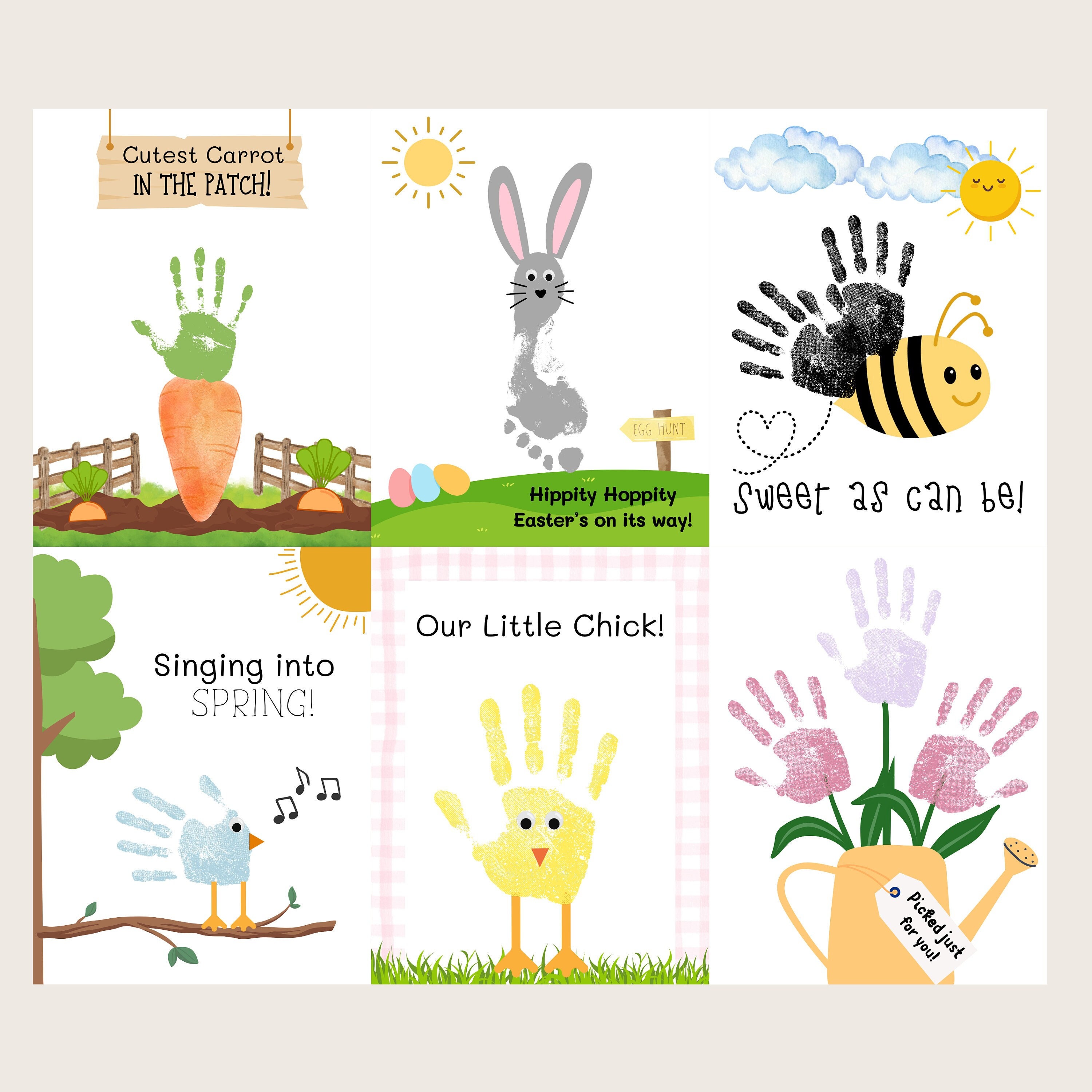 Easter Handprint Art, Easter Handprint Craft, Spring Handprint Art ...