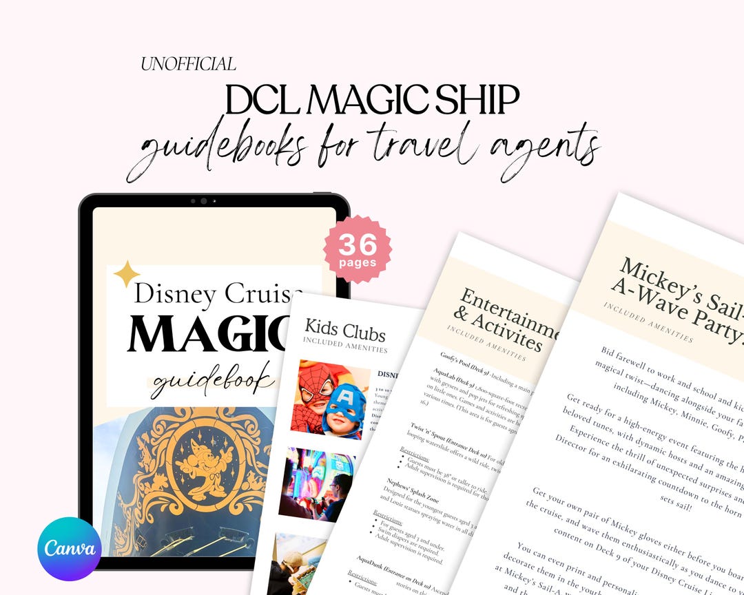DCL Magic Cruise Guidebook, DCL Guidebook, Cruise Guidebook, Travel ...