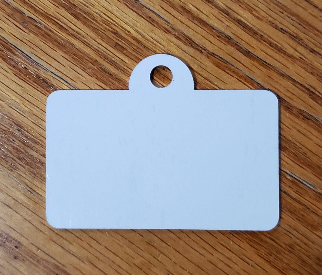 Aluminium Sublimation Dog Tags Blank White for Customization - Etsy