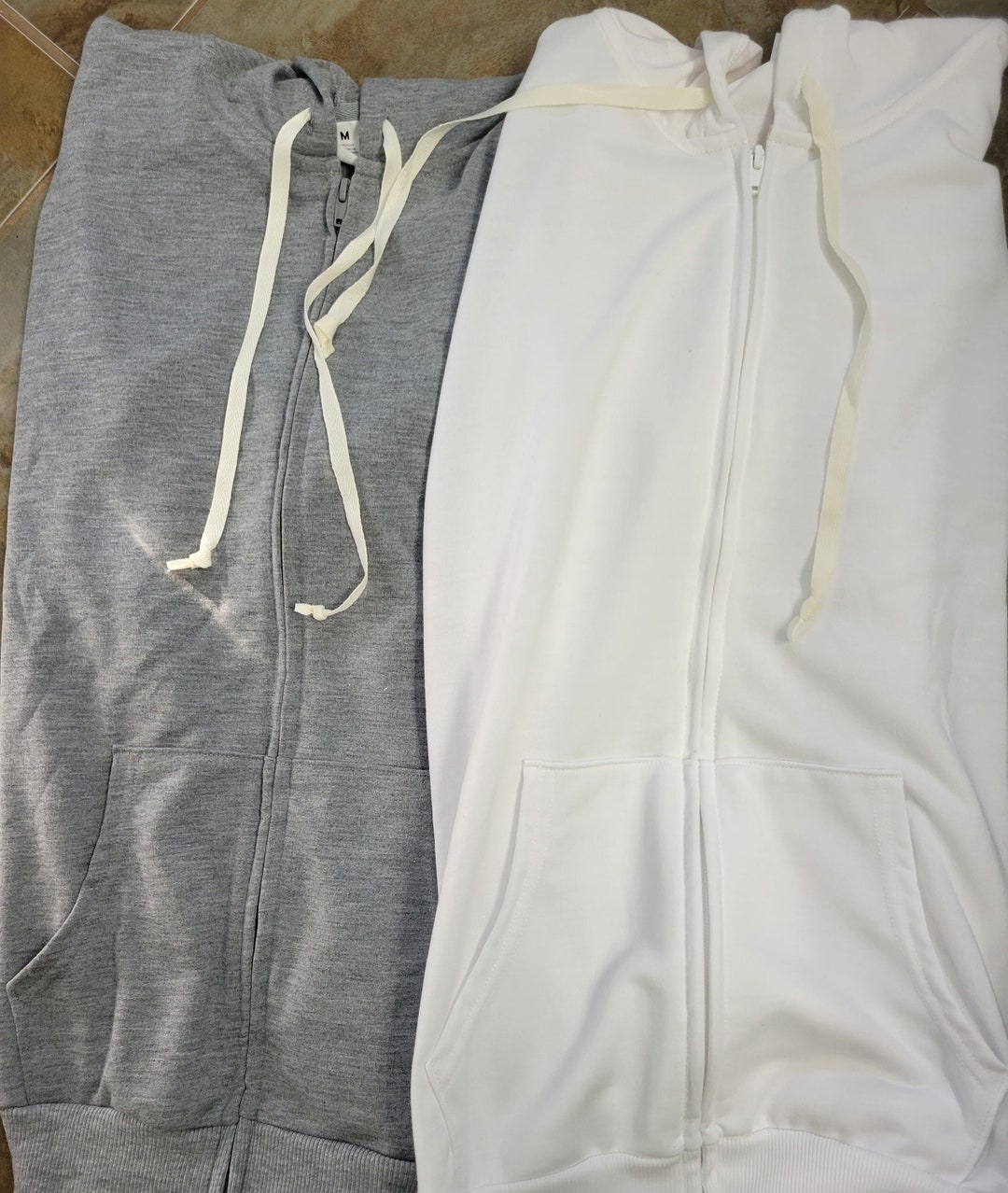 Adults 100% Polyester Zip Hoodies for Sublimation, Htv, Dtf or ...