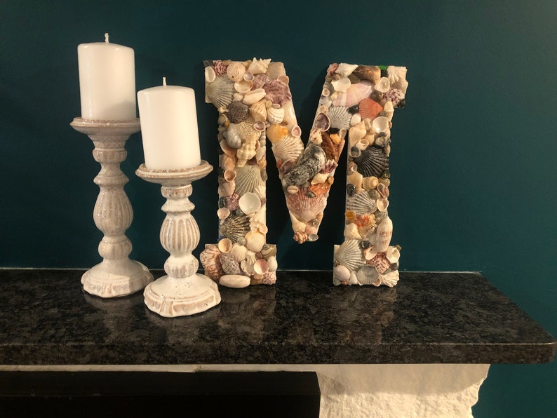Monogram Seashell Decor - Etsy