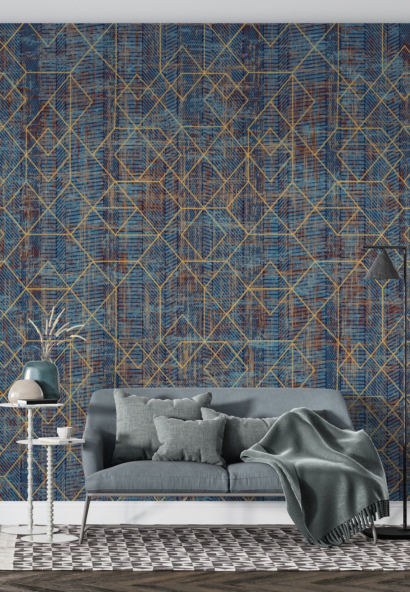 Peel and Stick Textured Wallpaper, Abstract Wallpaper, Wall Mural ...