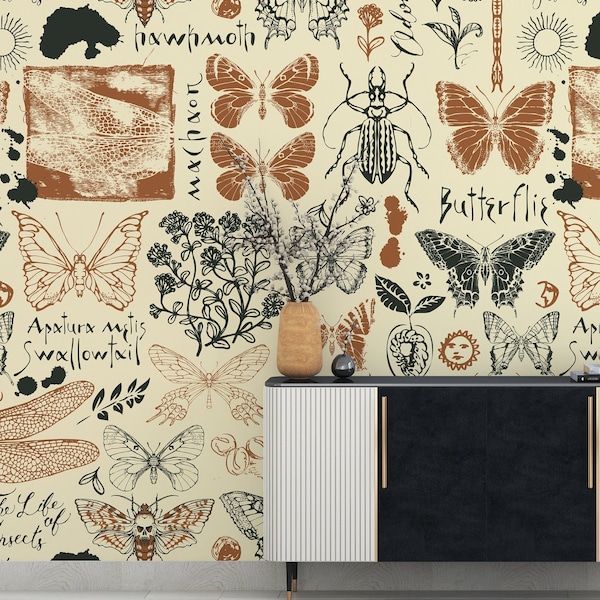 Desktop Wallpaper Moth - Etsy