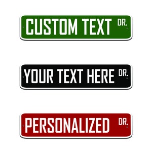 Customizable Street Sign, Make Your Own Street Sign, Custom Street Sign ...
