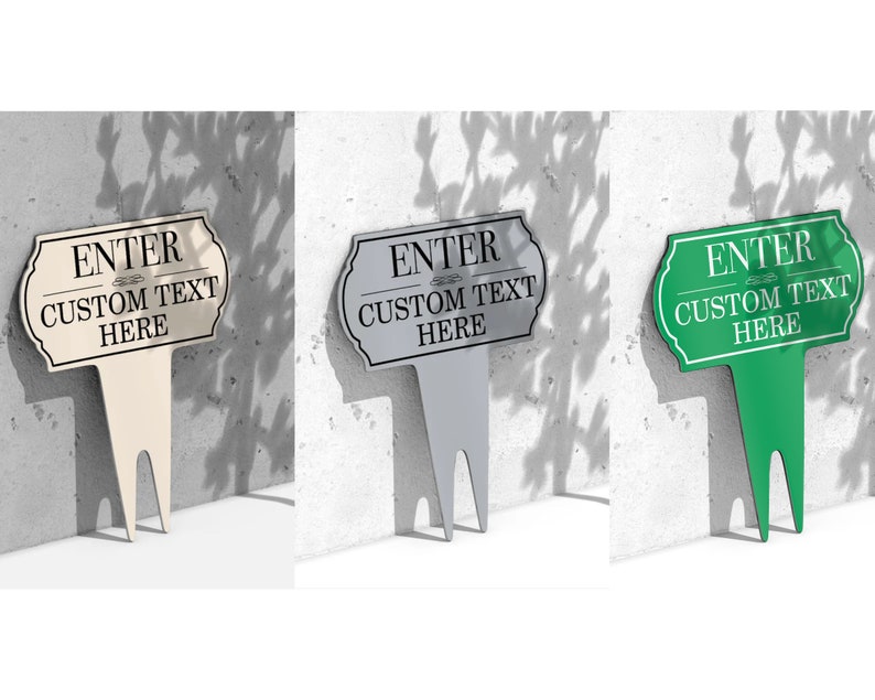 Customizable Aluminum Composite Yard Sign Custom Metal Yard - Etsy