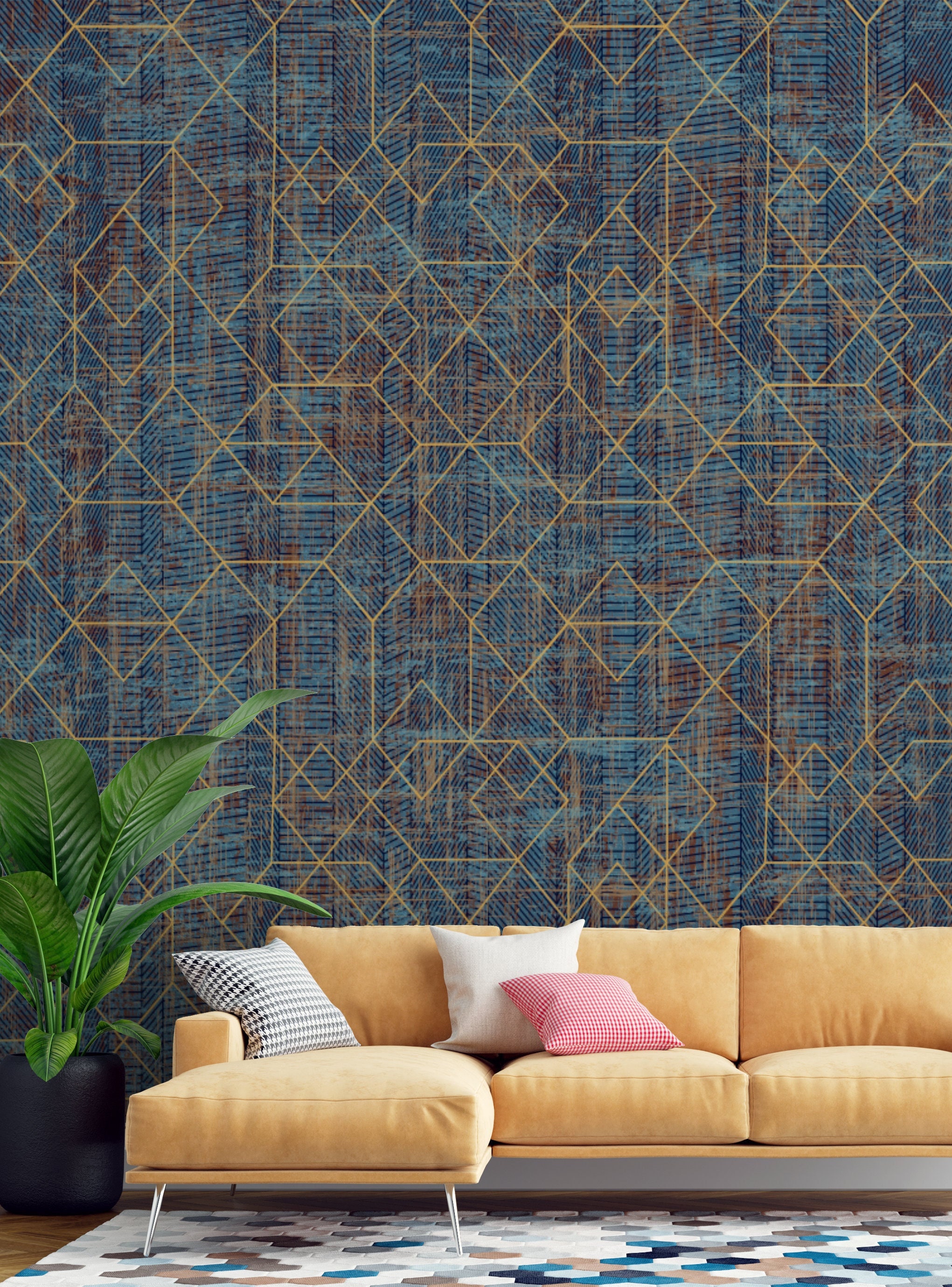 Peel and Stick Textured Wallpaper, Abstract Wallpaper, Wall Mural ...