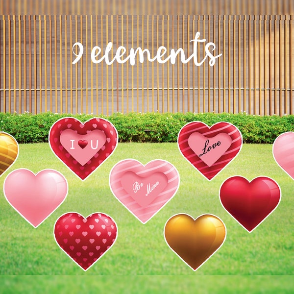 Conversation Heart Yard Signs - Etsy