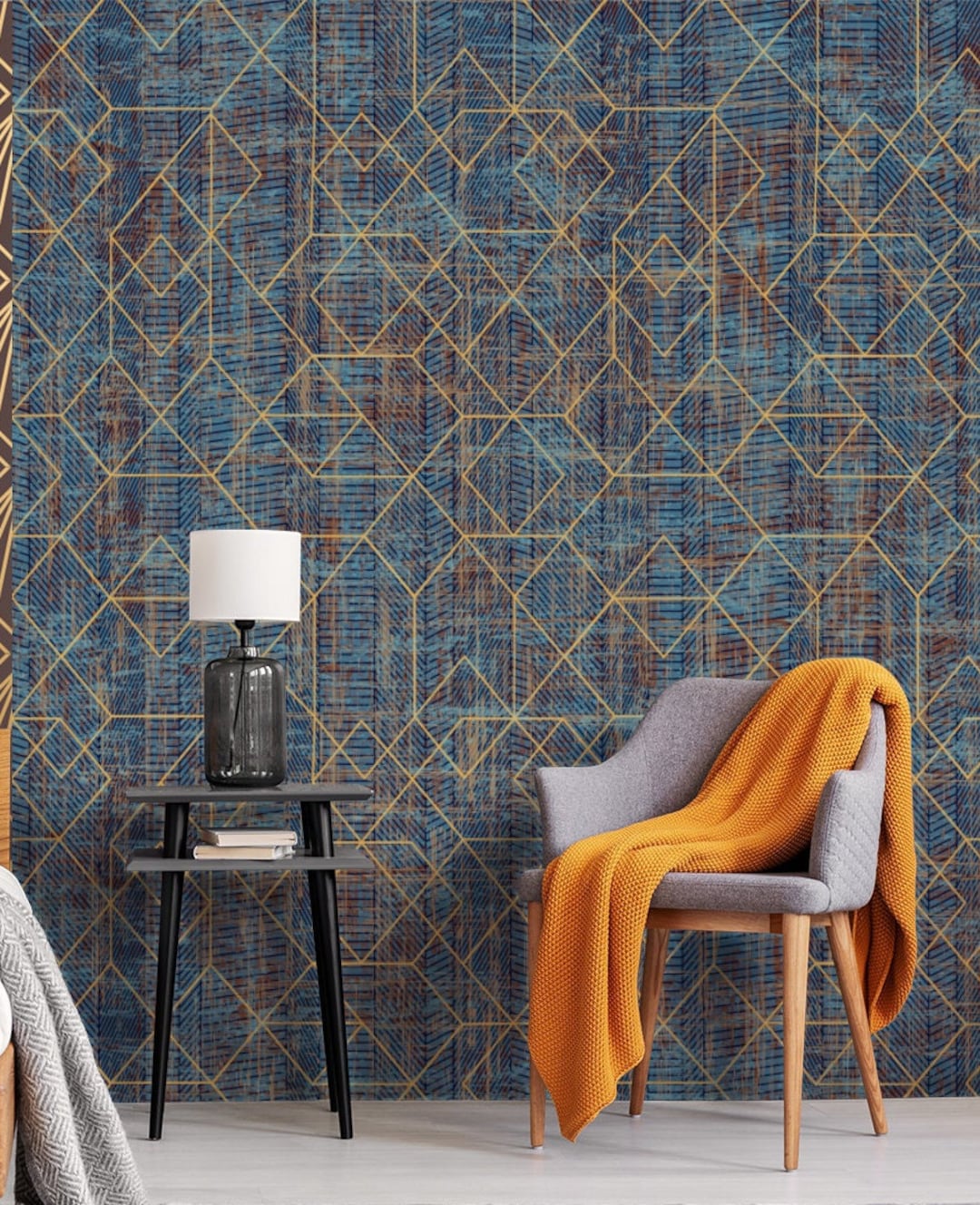 Peel and Stick Textured Wallpaper, Abstract Wallpaper, Wall Mural ...