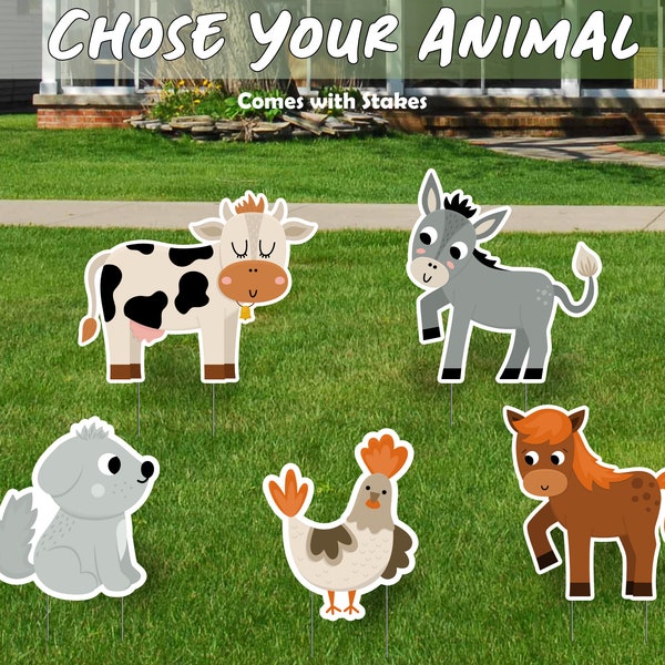 Farm Animal Sign - Etsy