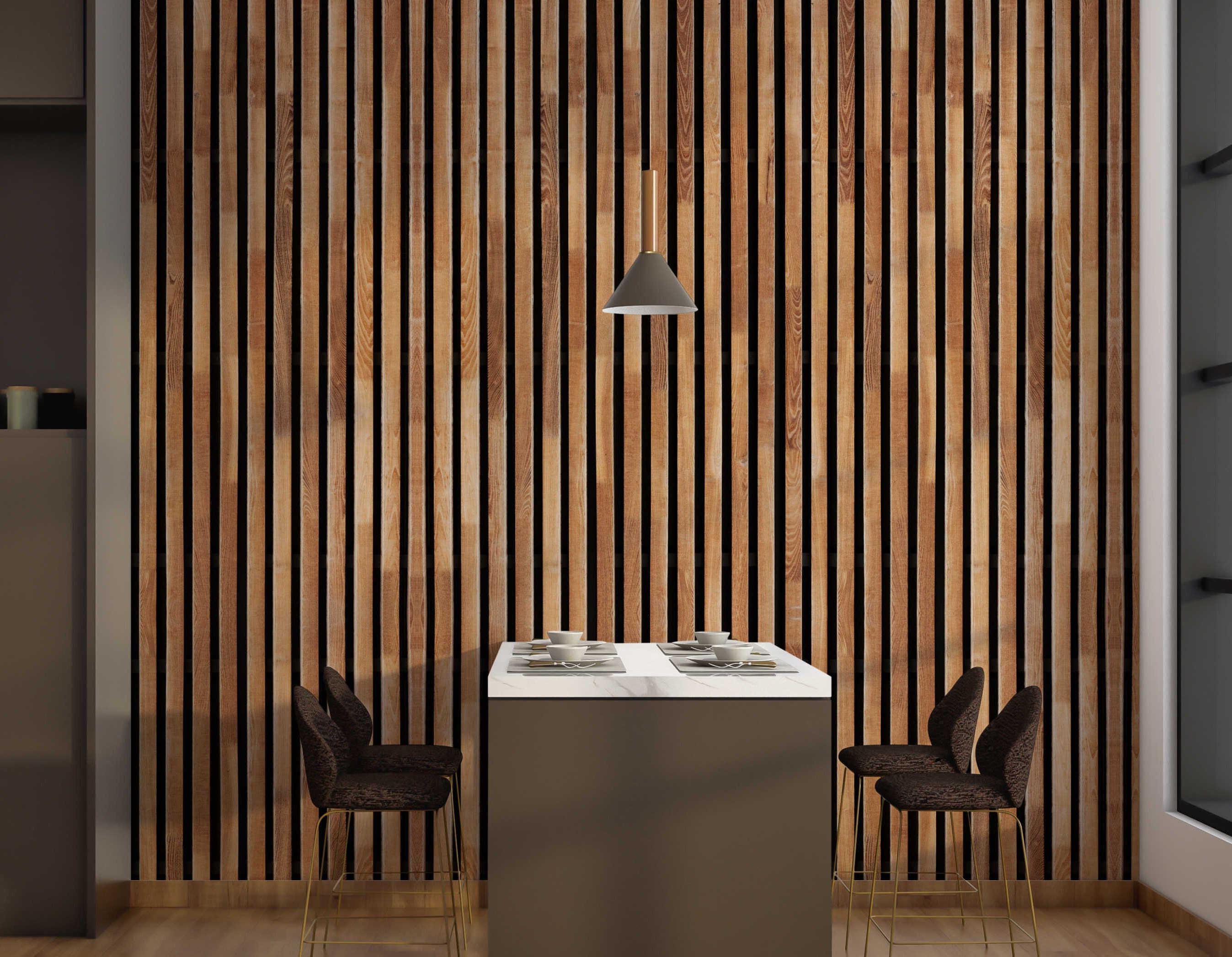 Wood Panel Wallpaper, Removable Wallpaper, Peel and Stick Wallpaper ...