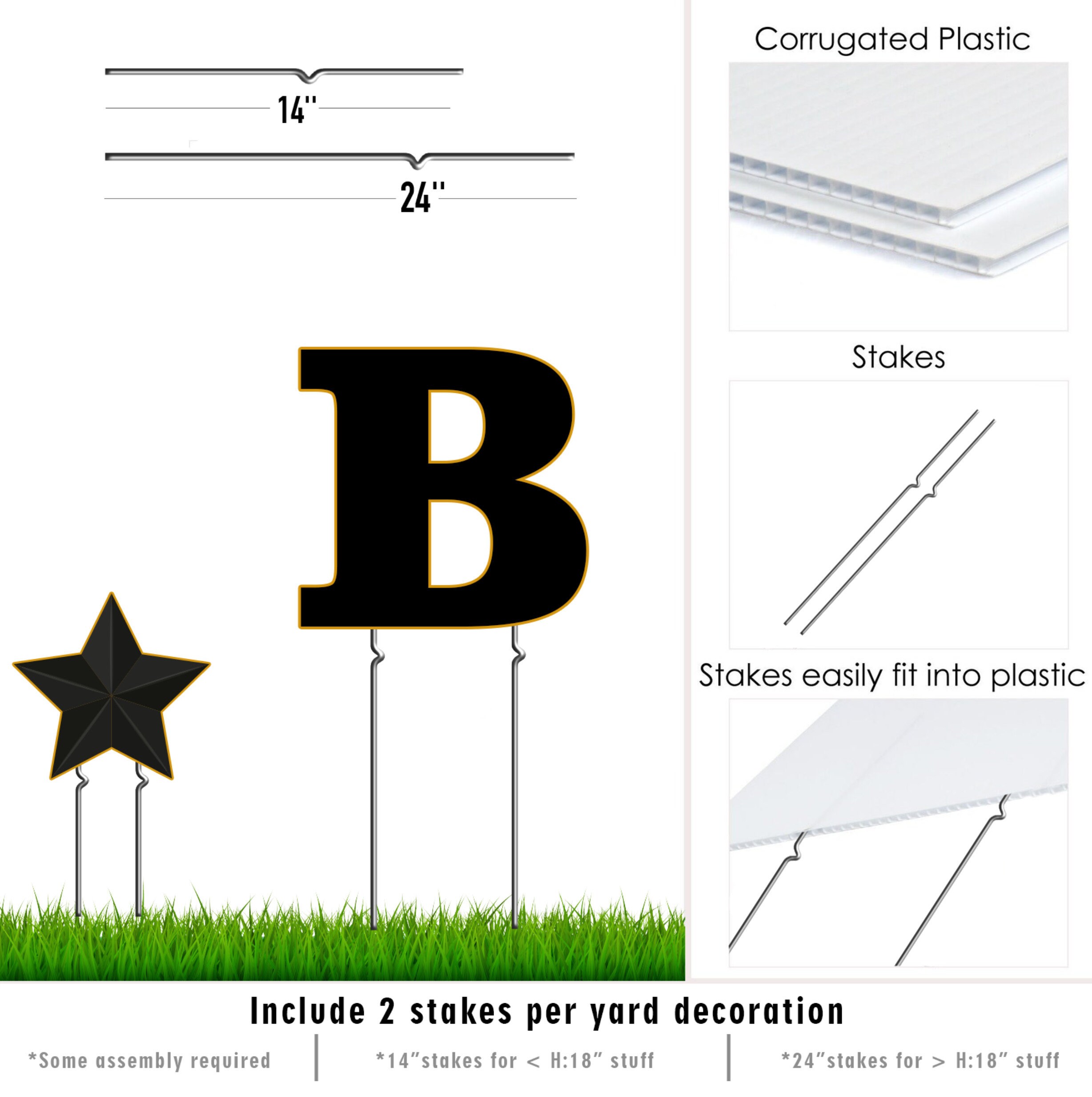 Personalized Happy Anniversary Yard Sign, Yard Letters Sign, Wedding ...