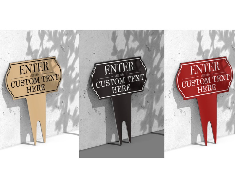 Customizable Aluminum Composite Yard Sign Custom Metal Yard - Etsy