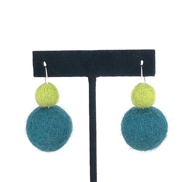 Wool Earrings - Etsy