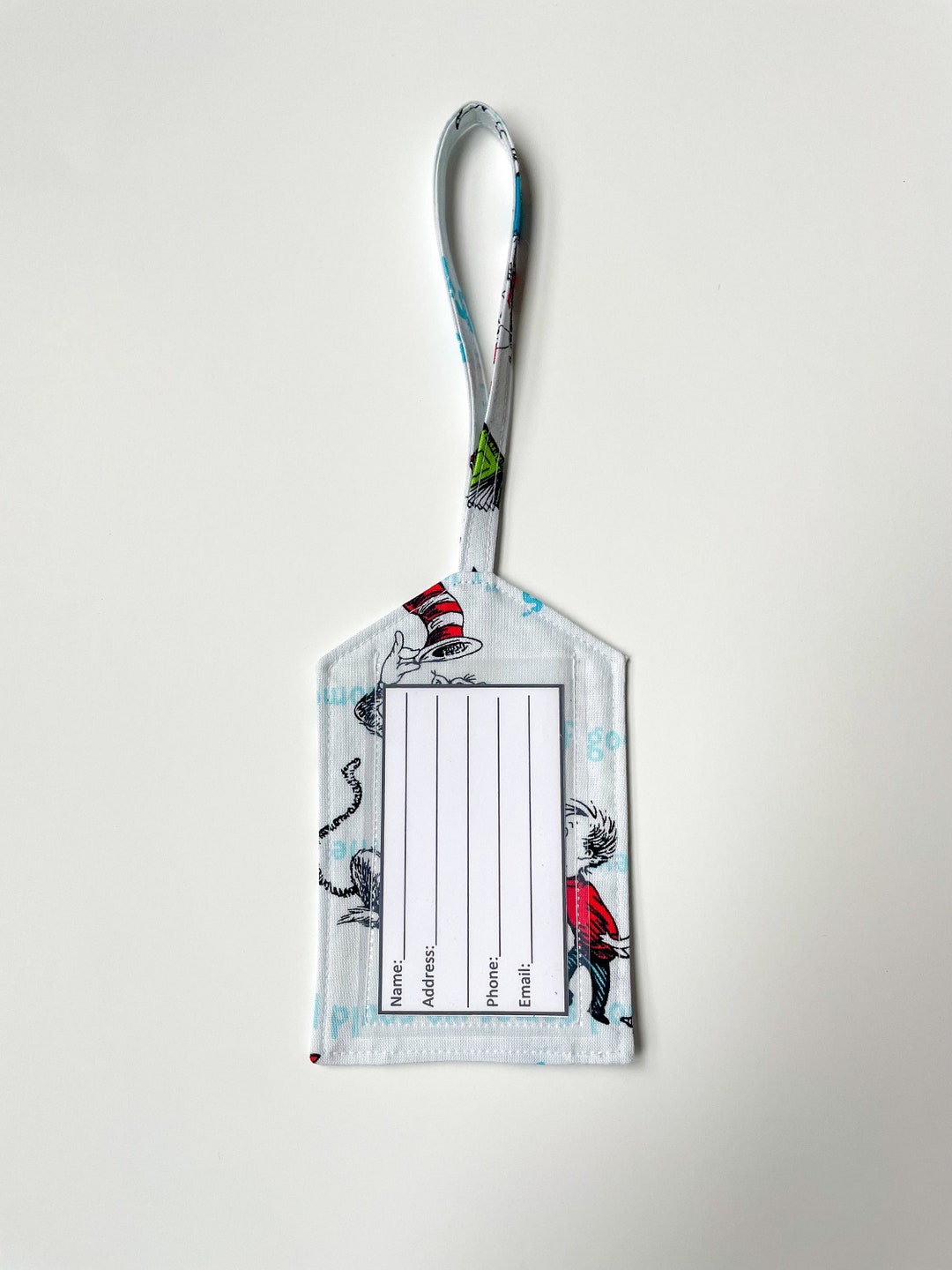 Luggage Tag - Dr Seuss - Cat in the Hat - Etsy