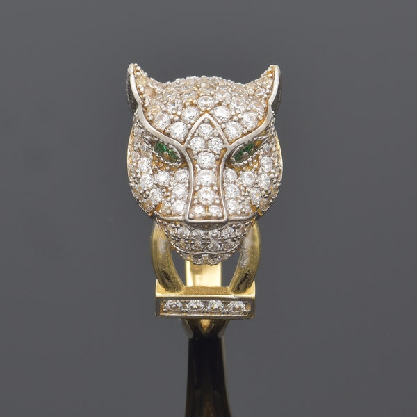 Emerald Panther Ring - Etsy