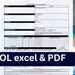 Bill of Lading Template / PDF & Excel / Business Form Template / BOL ...