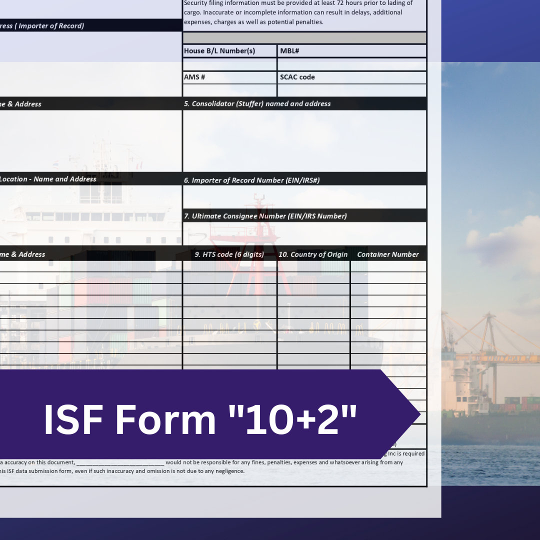 ISF Filling Form Template / Printable / Business Form Template / ISF ...