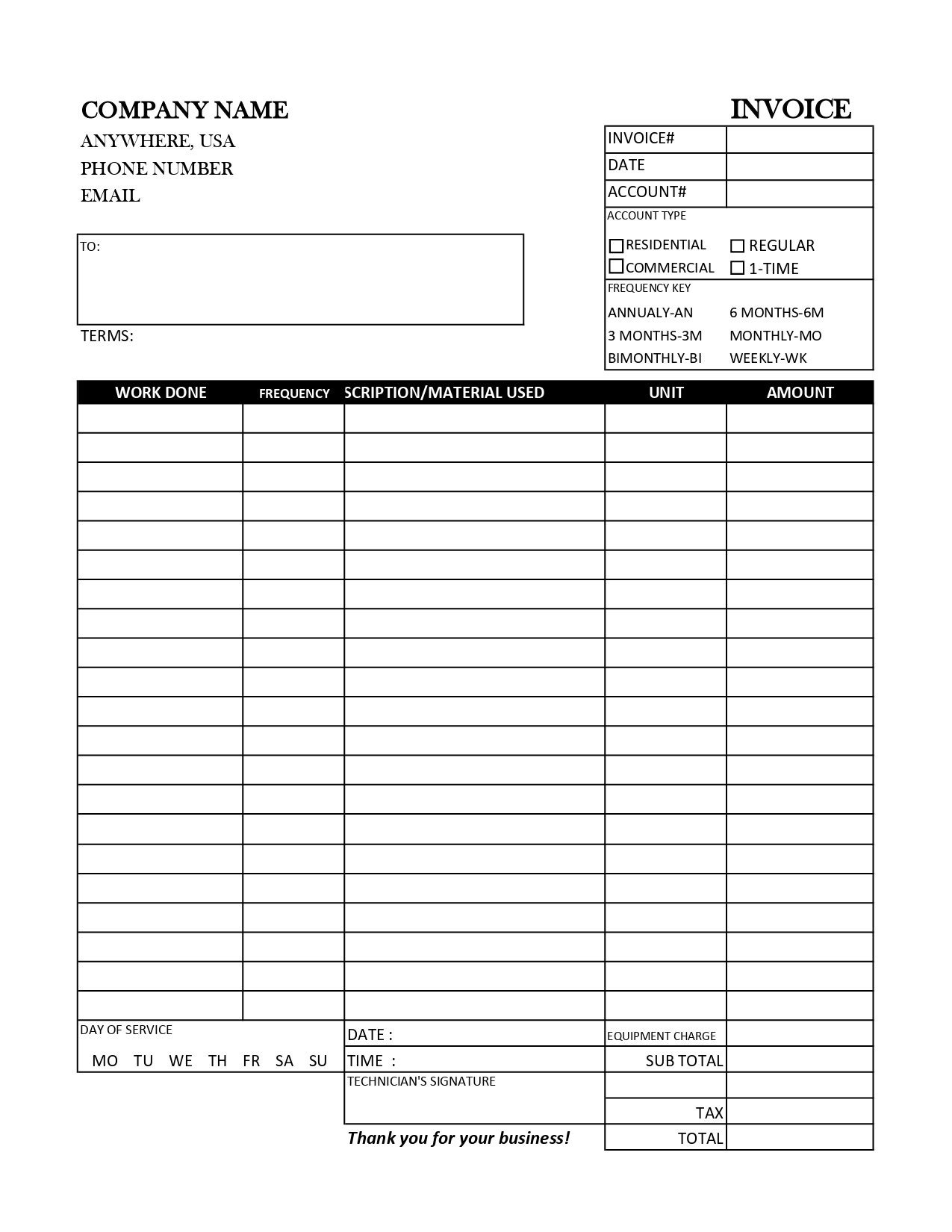 Set of Invoice & Proposal for Landscaping Template / Printable ...