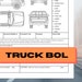 Truck Bill of Lading Template / Printable / Business Form Template ...