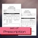 Editable Prescription Set for Optometry / Contact Lens & Spectacle ...