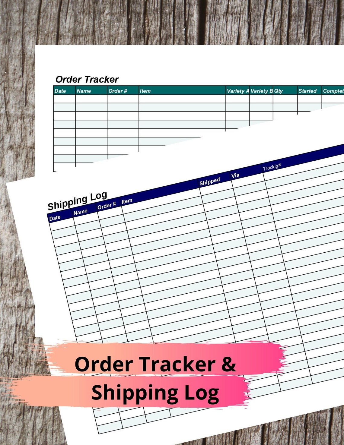 Order Tracker & Shipping Log Template in Excel/ Printable / Editable ...