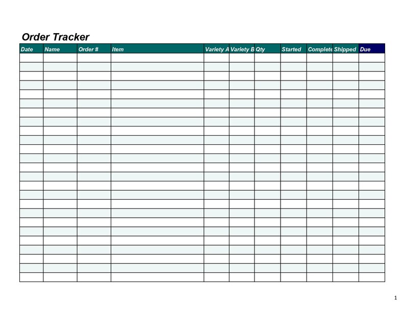 Order Tracker And Shipping Log Template In Excel Printable Free Nude 