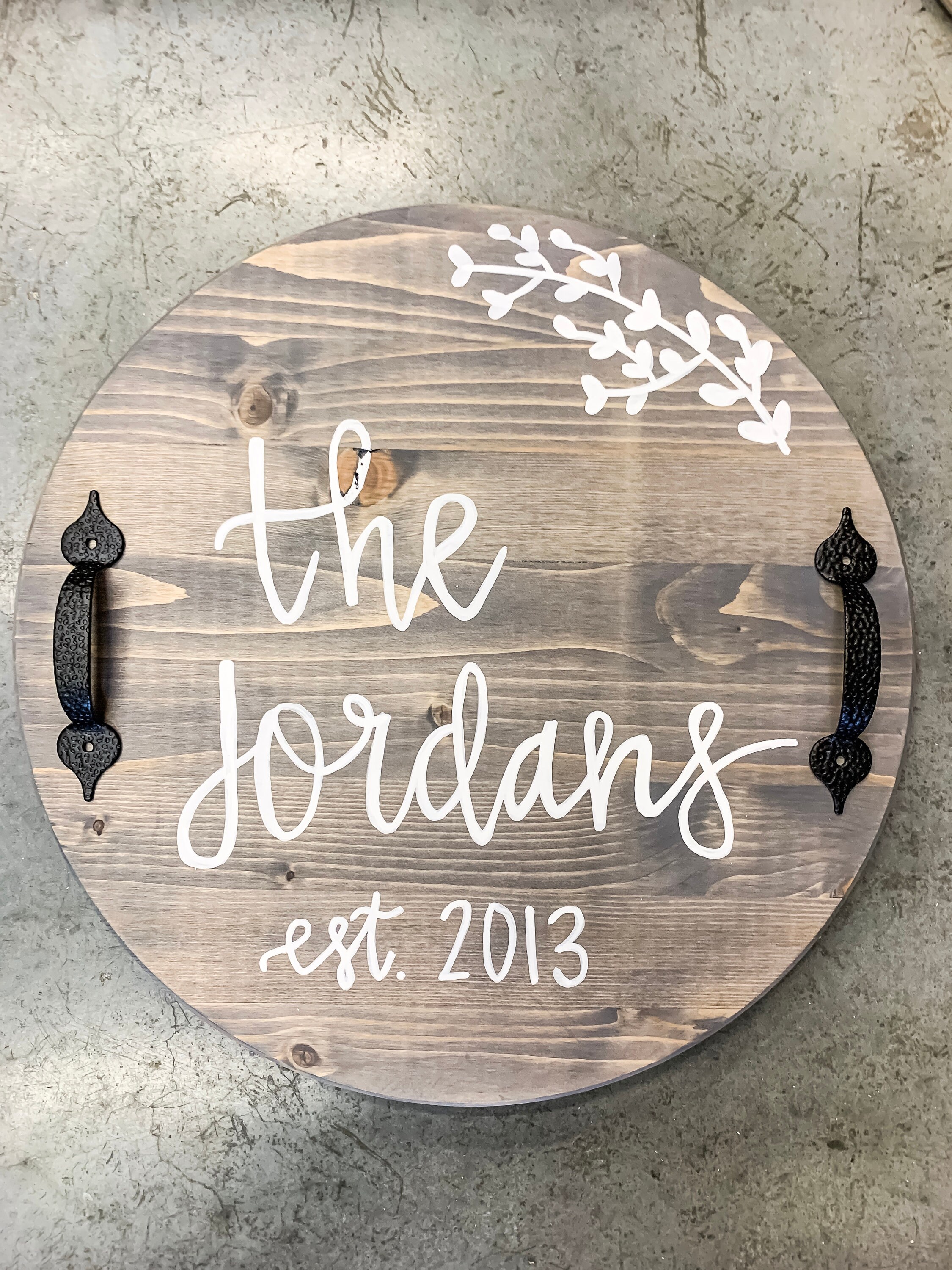 Custom Lazy Susan or Tray, Last Name Tray, Personalized Tray, Serving ...