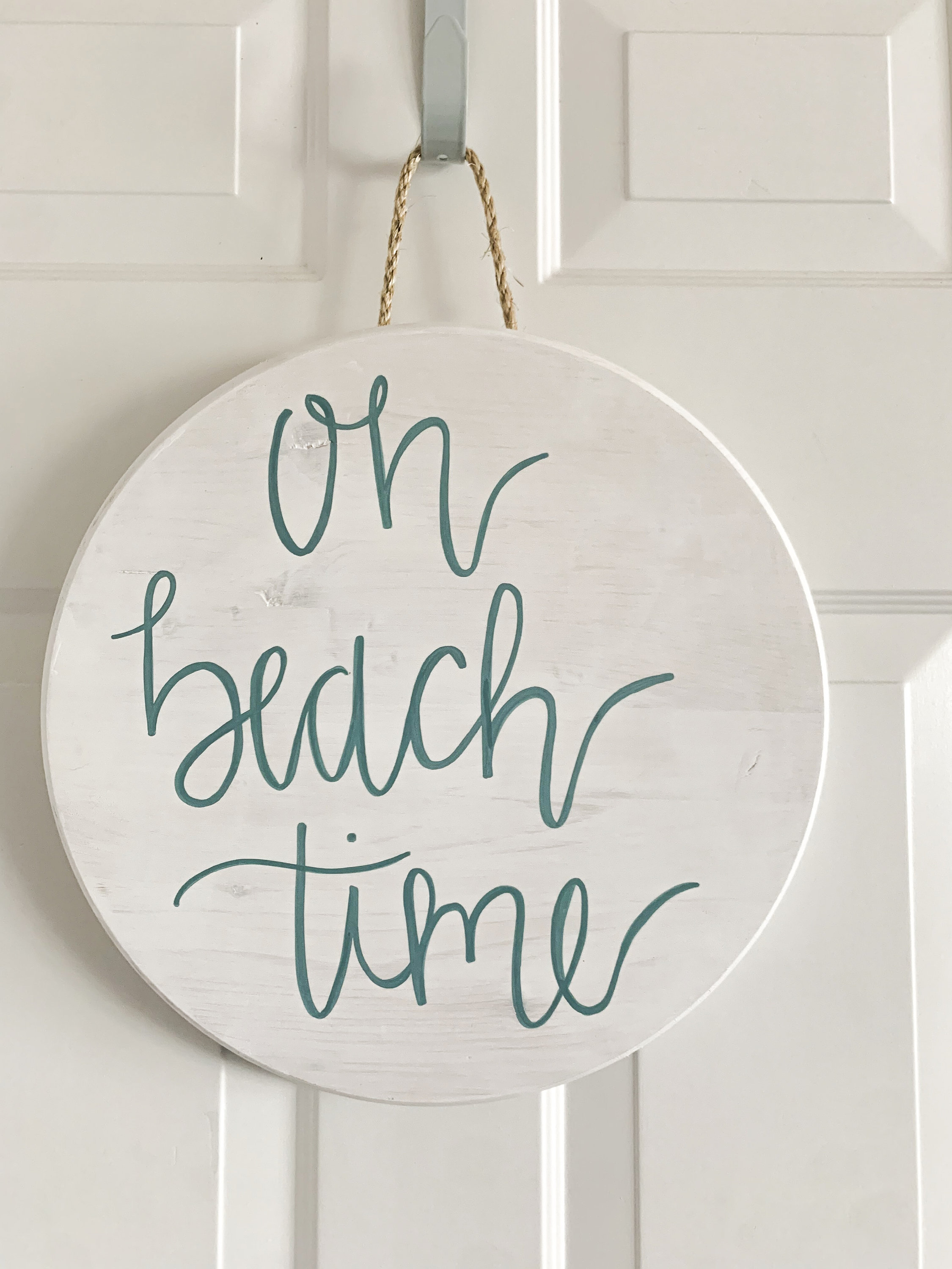 ON BEACH TIME Wall Decor Beach House Coastal Sign Beach - Etsy