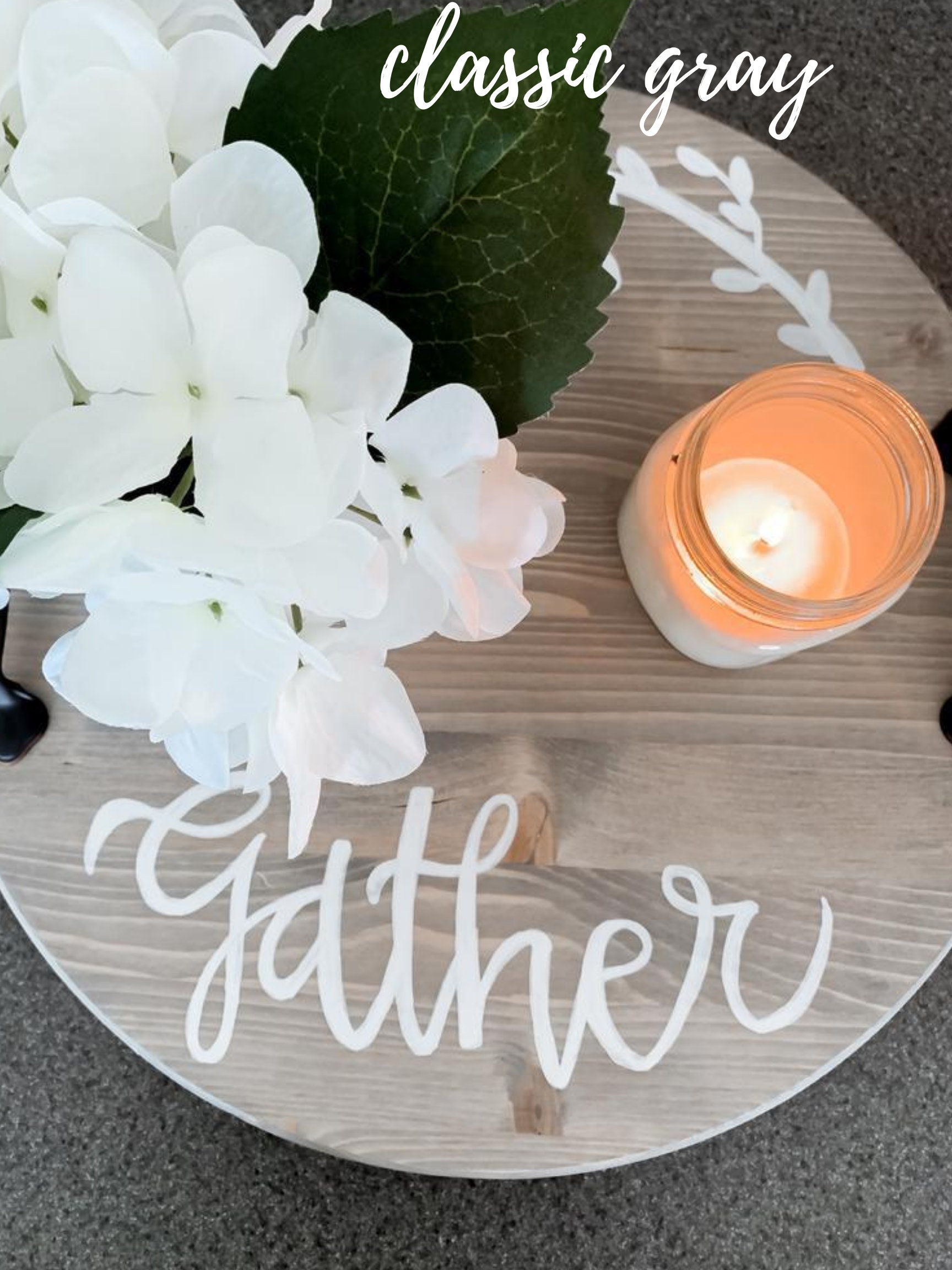 Gather Round Tray or Lazy Susan, Serving Tray, Personalized Serving ...