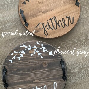 Gather Round Tray or Lazy Susan, Serving Tray, Personalized Serving ...