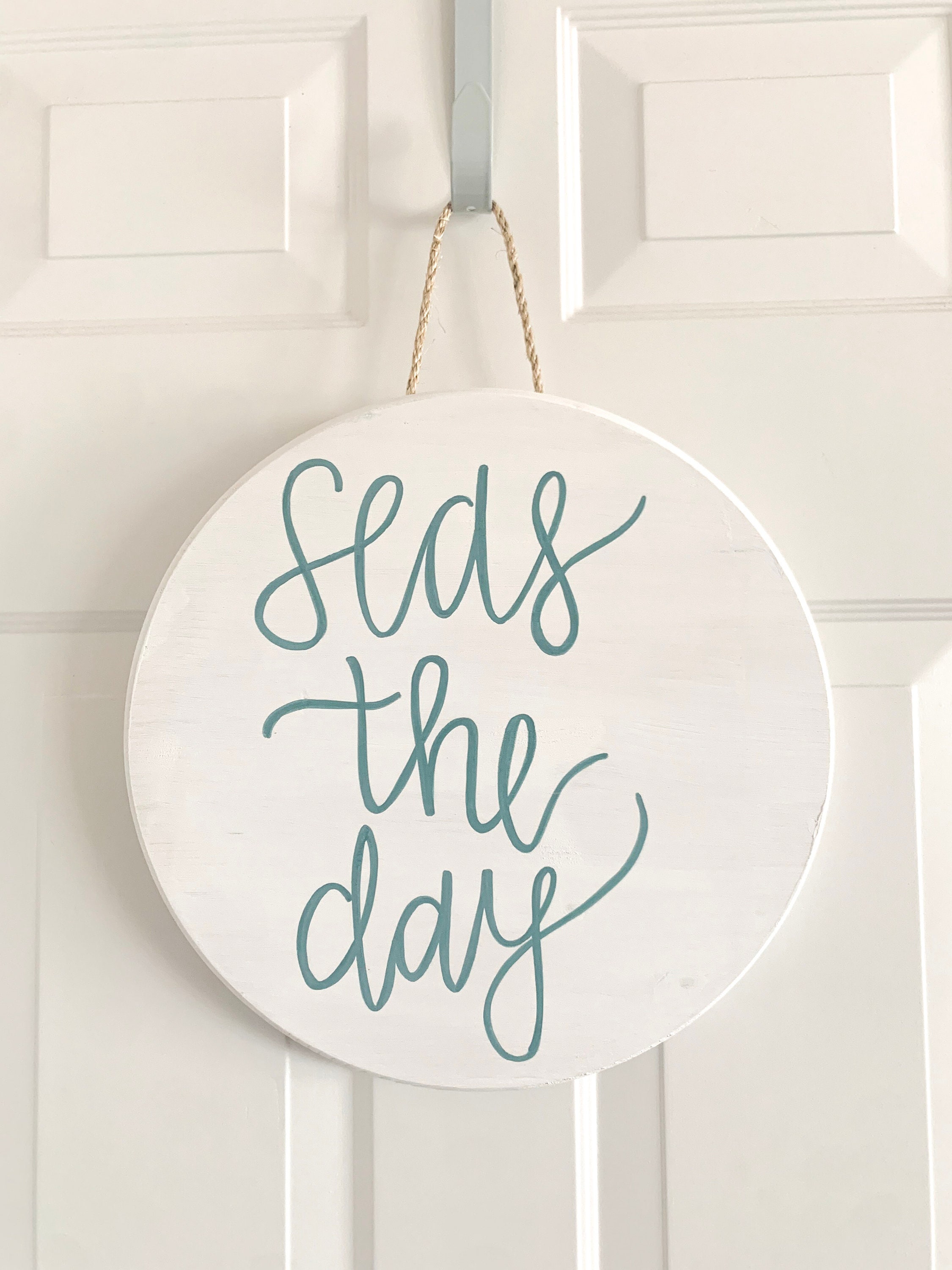 SEAS THE DAY Wall Decor | Beach House Sign | Coastal Sign | Beach Decor ...