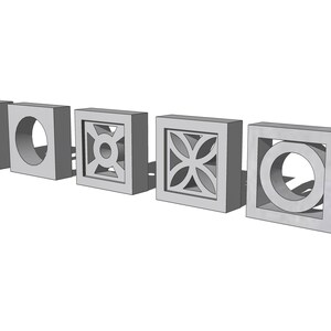 Miniature Breeze Blocks | Architectural Elements | 1950's Blocks | Mid ...