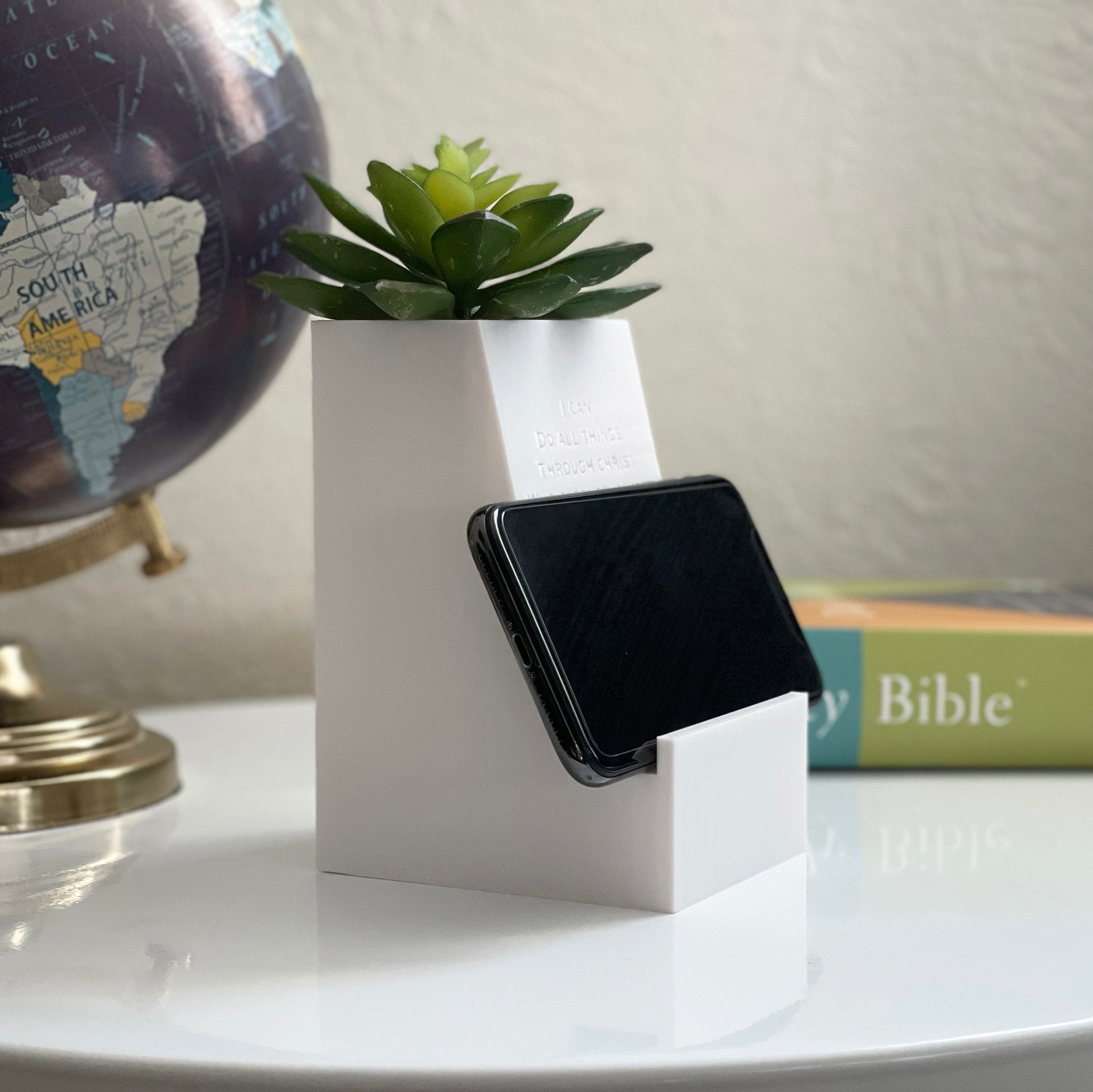 Philippians 4:13 | Bible Verse | Modern Phone Stand | 3D Printed ...