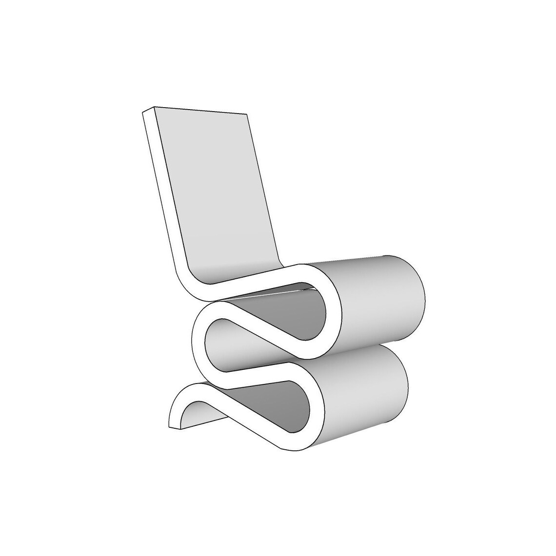 Frank Gehry Wiggle Chair | 3D Print File | STL File | Modern Chair ...