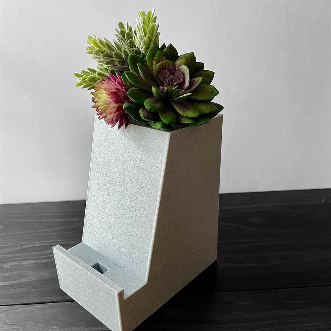 Modern Phone Stand 3d Printed Marble Finish Pencil | Etsy