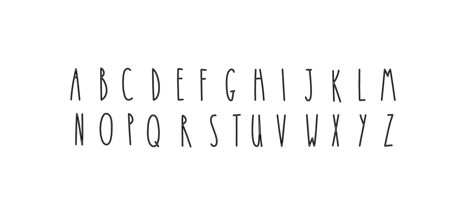 Rae Dunn Alphabet | 3D Print File | STL File Letter Pack | Rae Dunn 3D ...