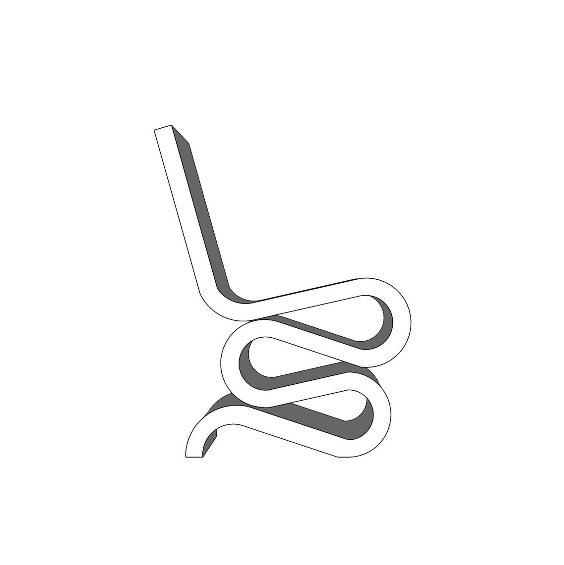 Frank Gehry Wiggle Chair | 3D Print File | STL File | Modern Chair ...