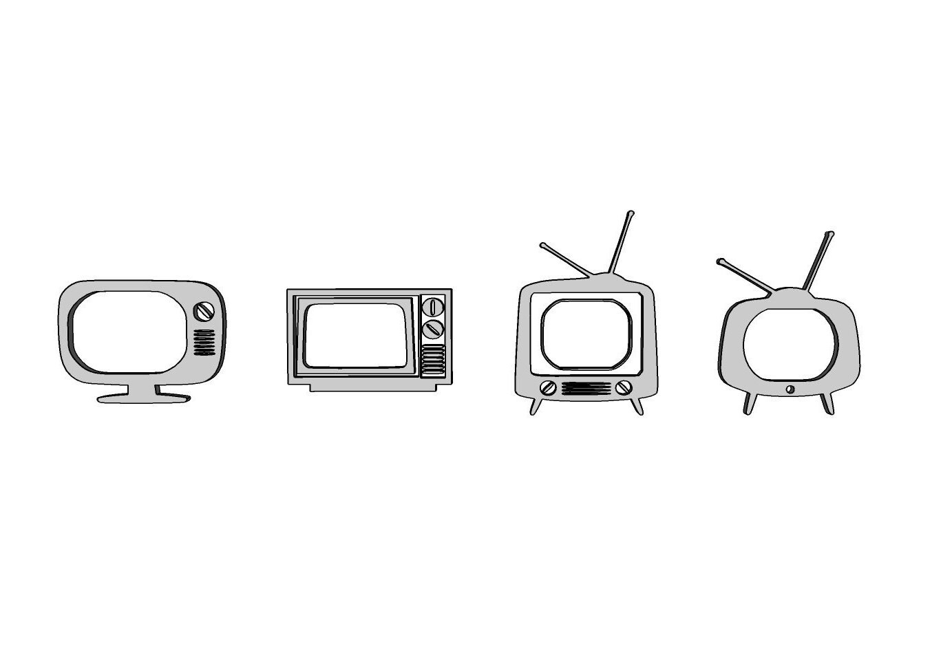 Retro TV Vintage Nostalgia 3D Print File STL File - Etsy