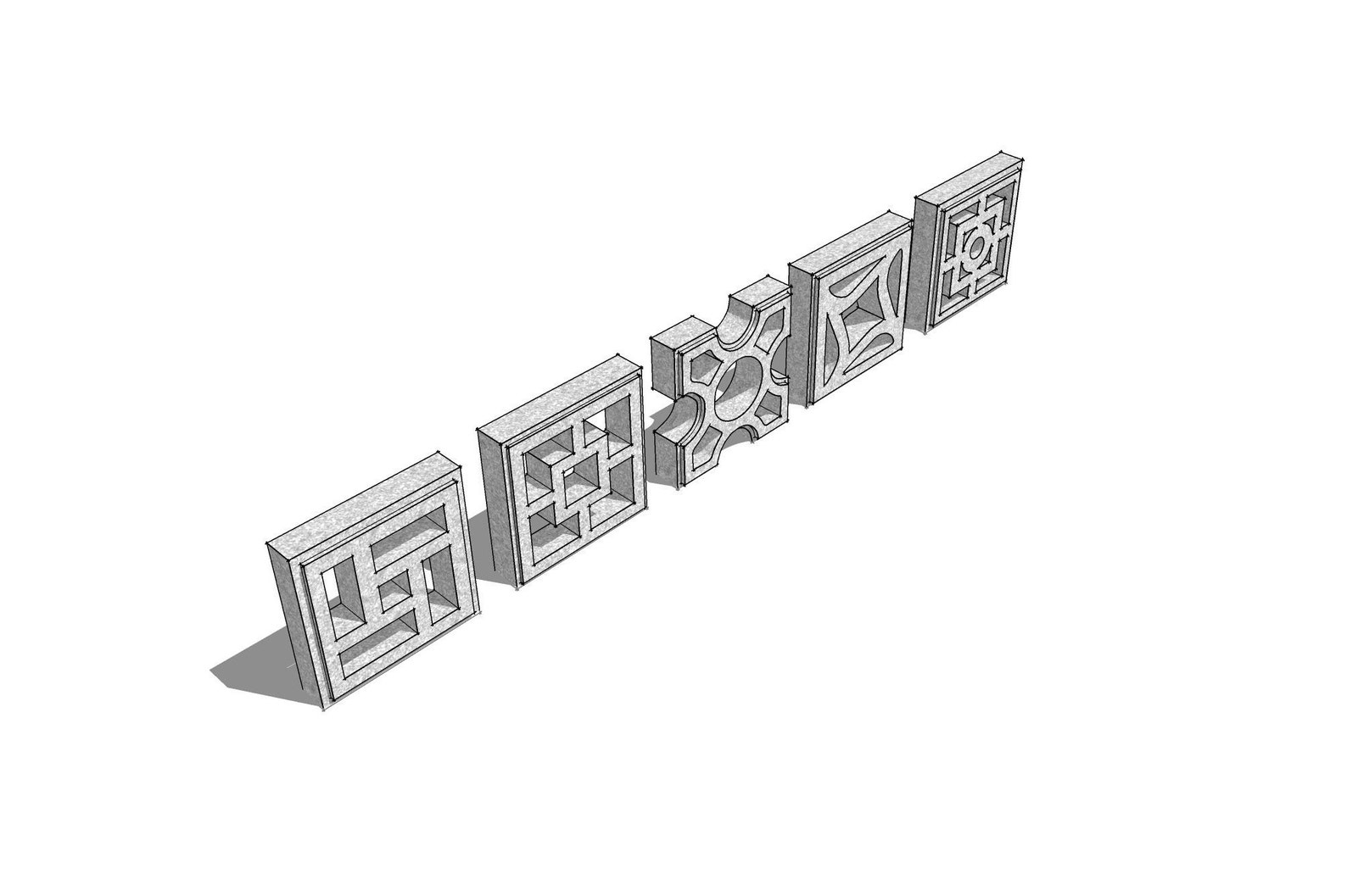 Breeze Blocks | Architectural Elements | 1950's Blocks | Mid- Century ...