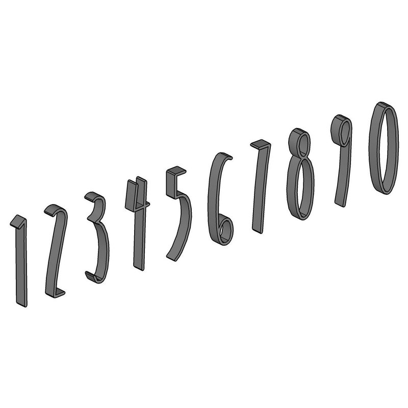 Art Deco Numbers Font - Etsy